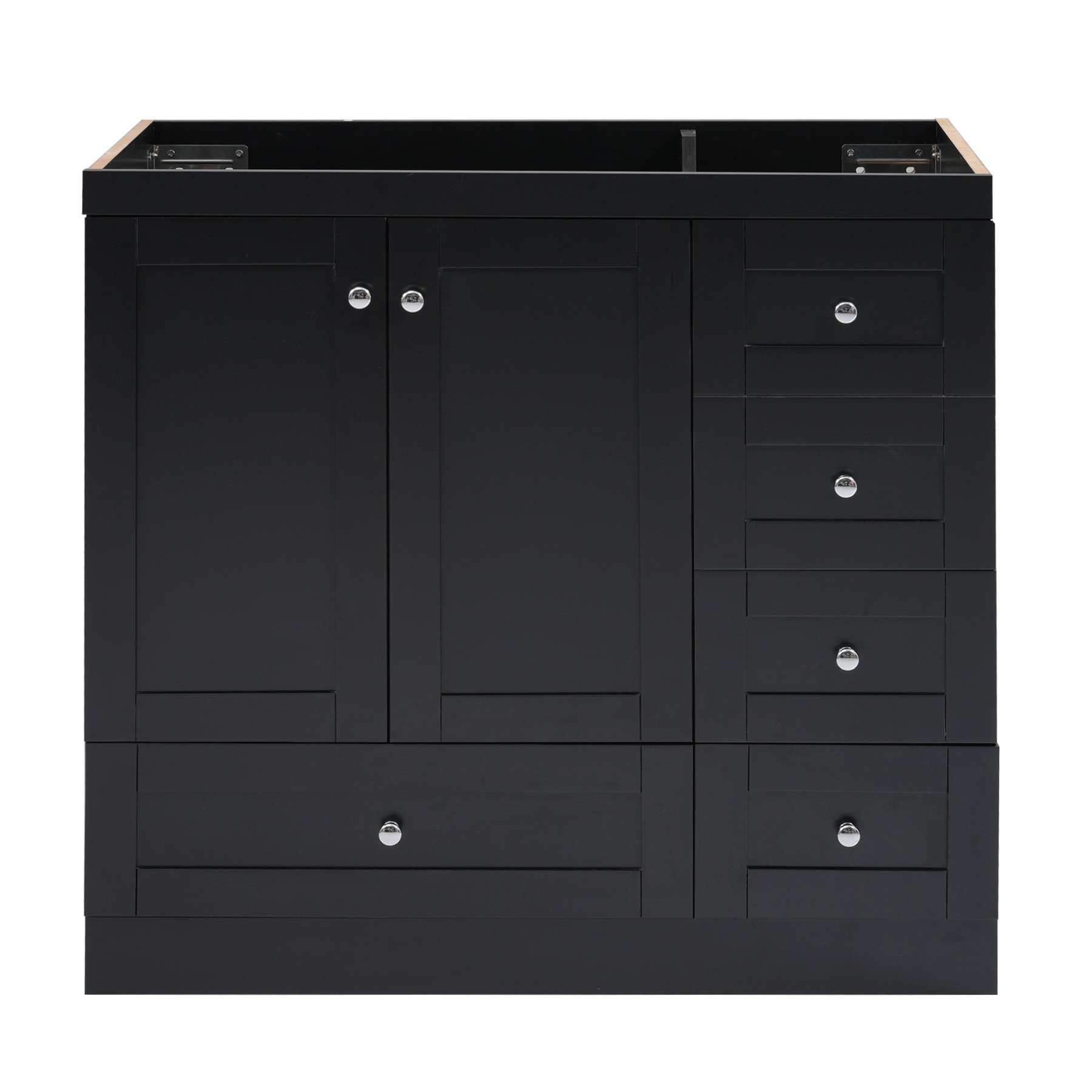 DELTA FURNITURE [Cabinet Only] 36" Black Bathroom Vanity(Sink not ...